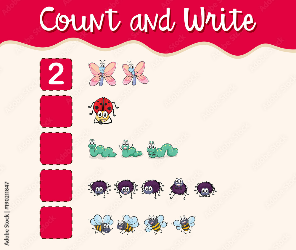 Insect Math Worksheets