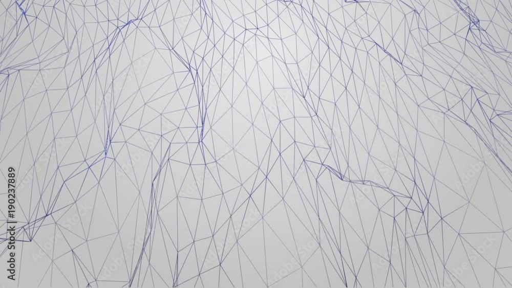 Purple polygonal background illuminated wireframe. Triangles and ...