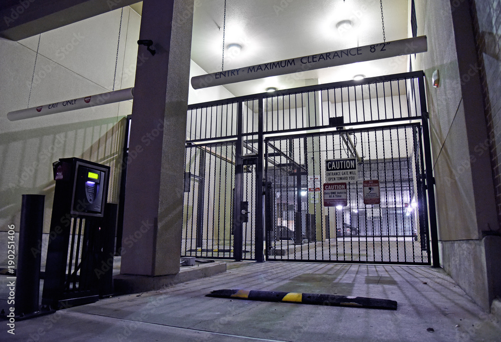 Secure parking garage Stock Photo | Adobe Stock