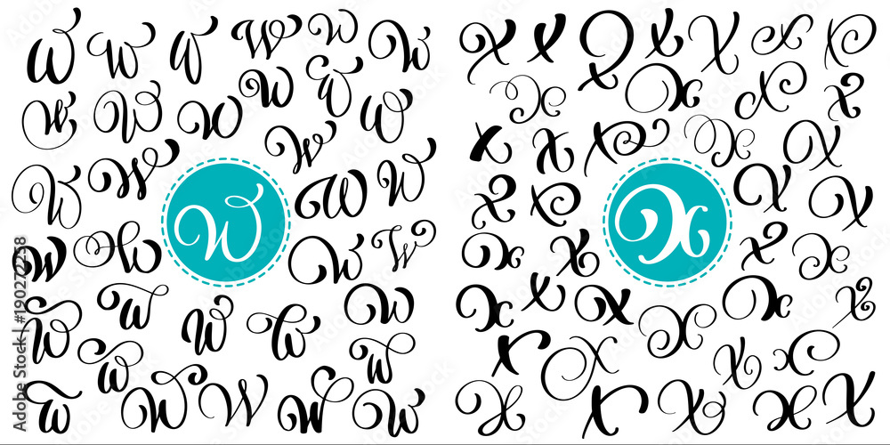 Calligraphy Letter X