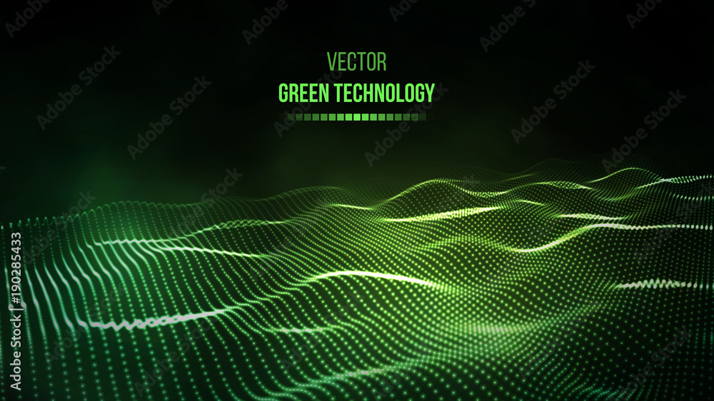 Green technology background. Green energy vector illustration eps10 ...