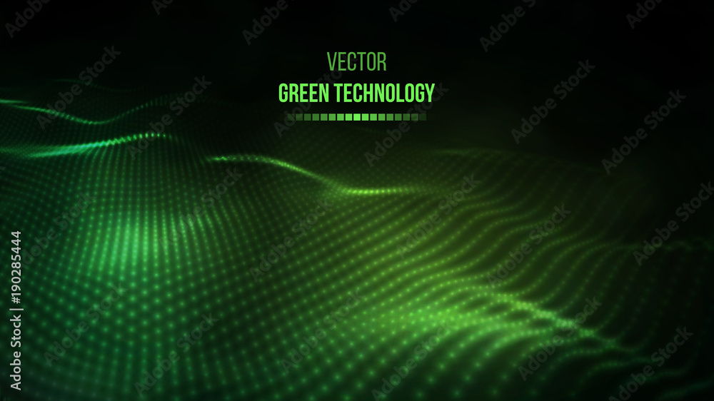 Green technology background. Green energy vector illustration eps10 ...