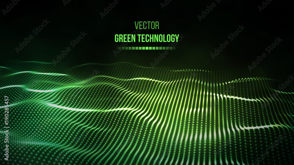 Green technology background. Green energy vector illustration eps10 ...