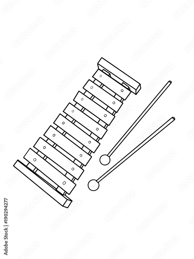 Percussion Instruments Drawing