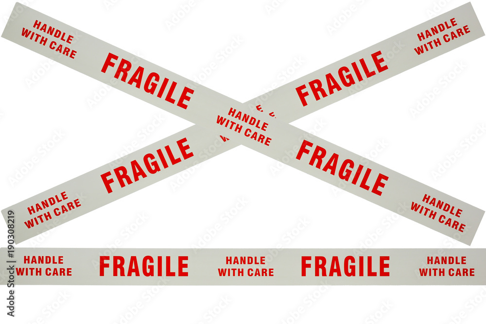 Fragile tape Stock Illustration | Adobe Stock