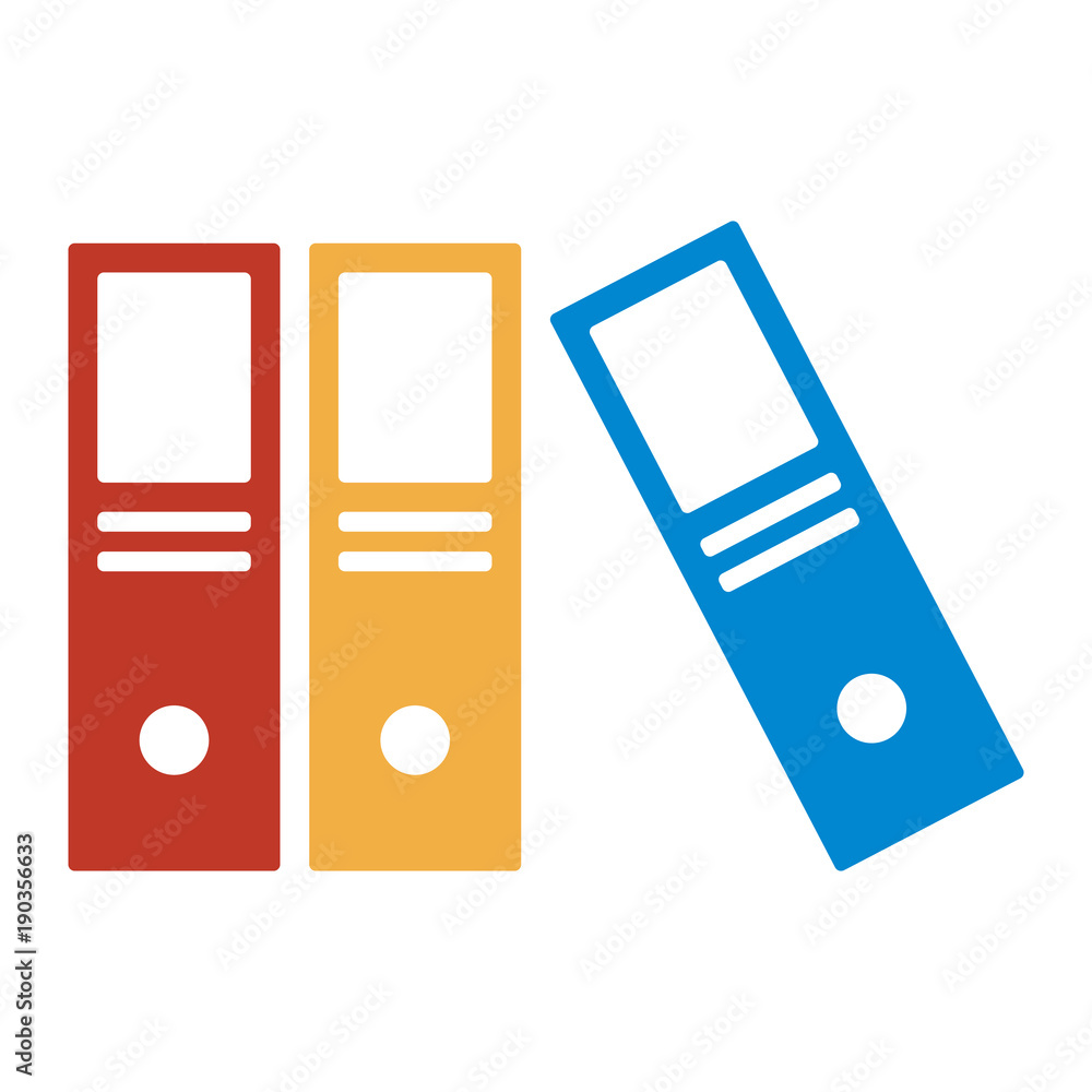 Icon - Ordner Stock-Vektorgrafik | Adobe Stock