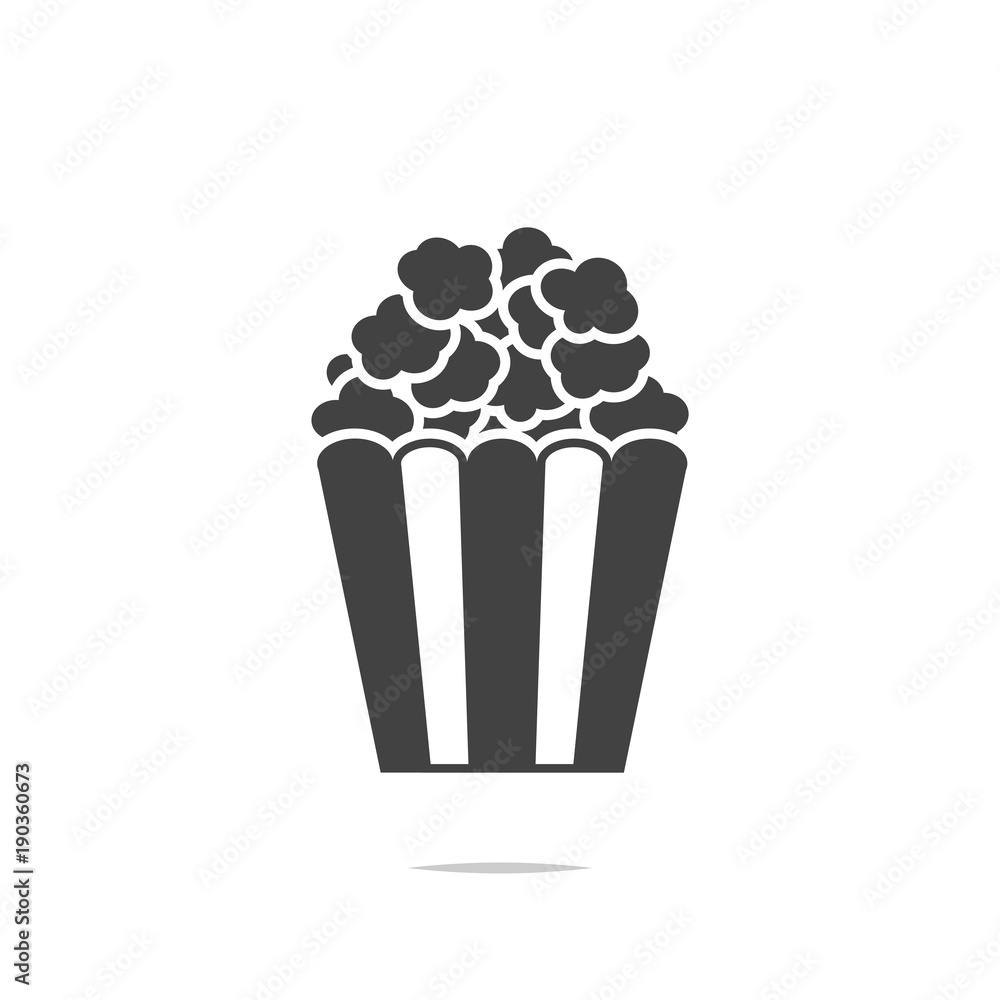 Popcorn icon vector isolated Stock Vector | Adobe Stock