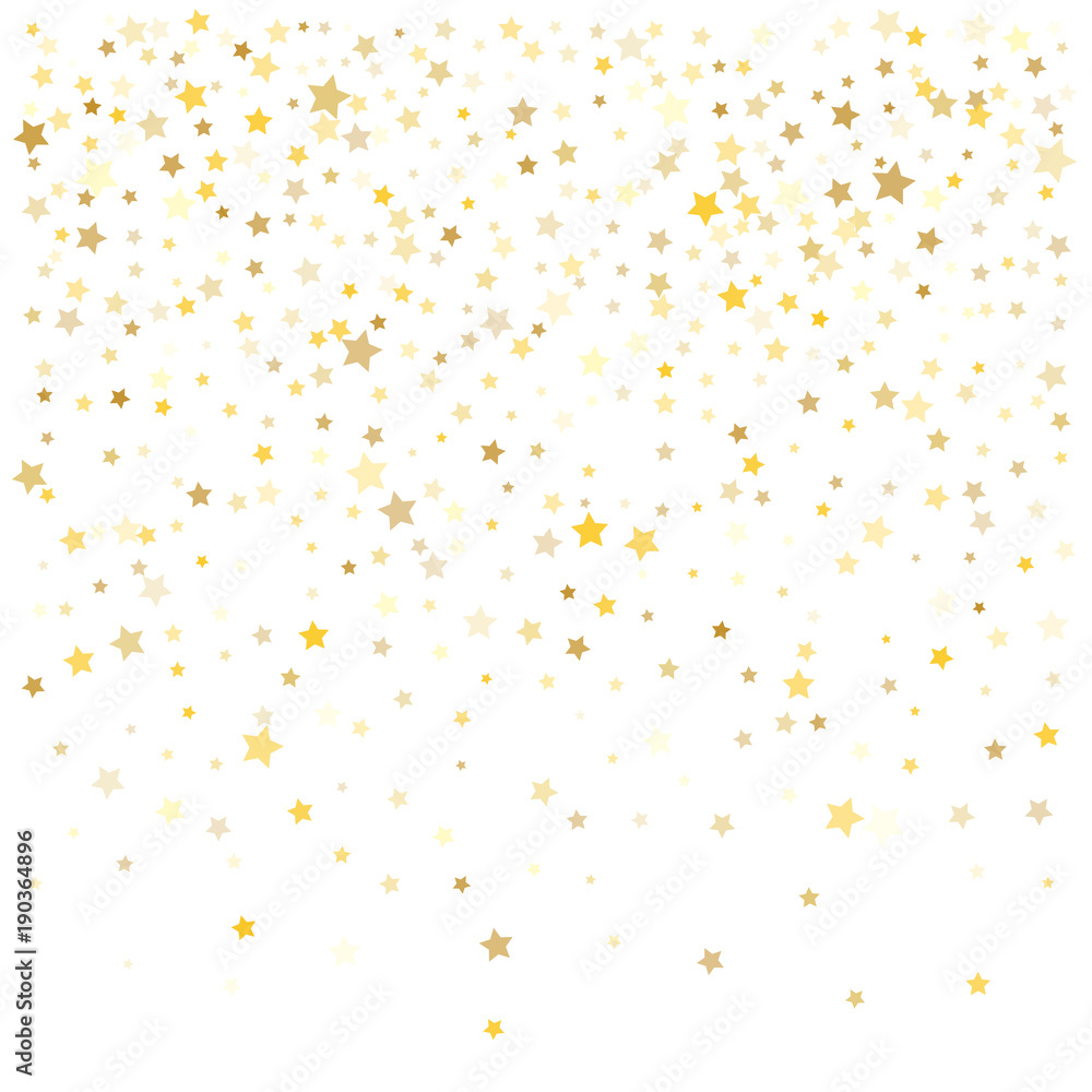 Gold Confetti Vector Design. Premium Christmas, New Year, Birthday ...