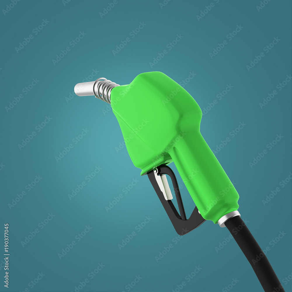 filling gun. gas refuelling nozzle, gasoline pump render isolated Stock ...
