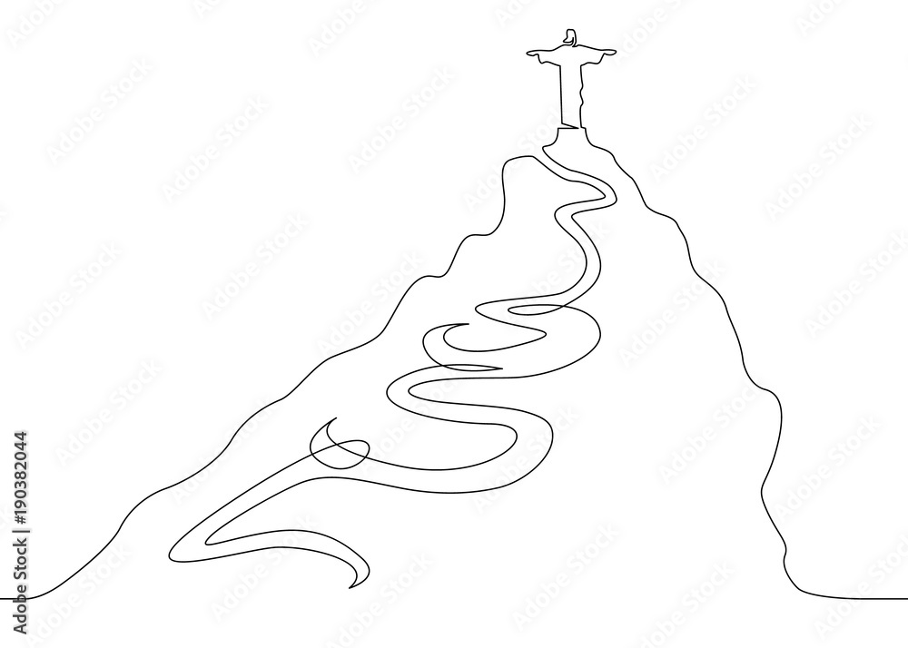 Jesus one line Stock Vector | Adobe Stock