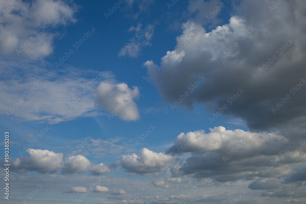 Beautiful blue cloudy sky Stock Photo | Adobe Stock