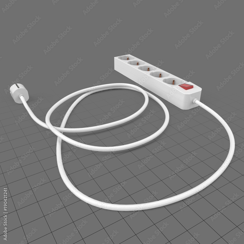 Italian power strip 2 Stock 3D asset | Adobe Stock