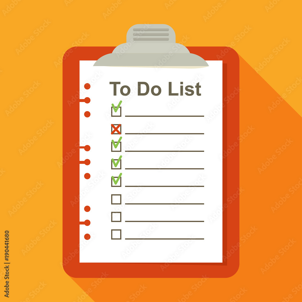 To do list concept. Daily routine and planning, time management flat ...
