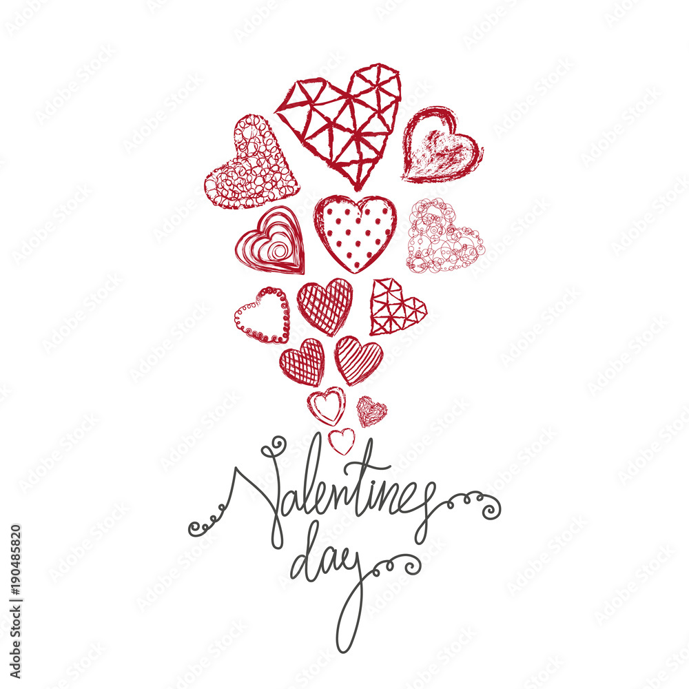 Scribble Heart Happy