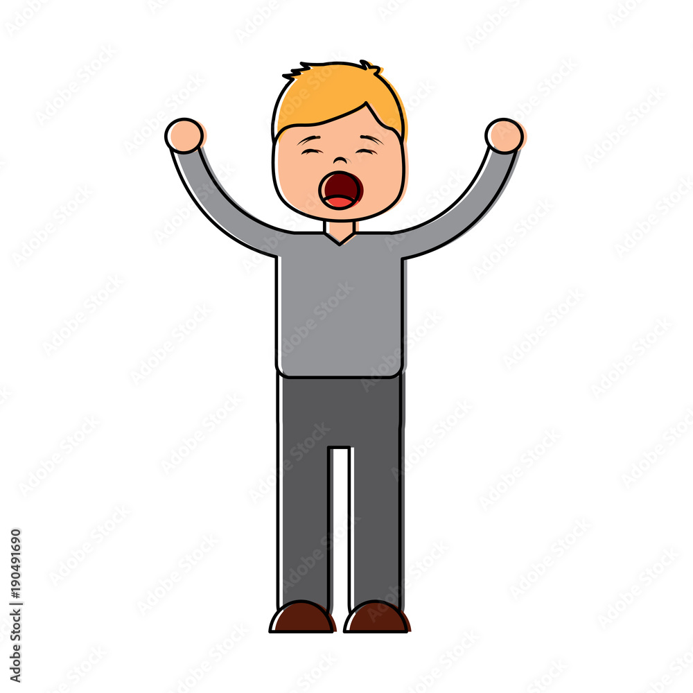 Stretching Arms Clipart