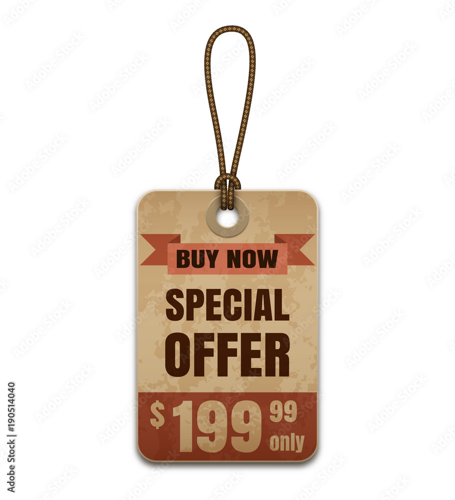 Vintage Price Tag Template