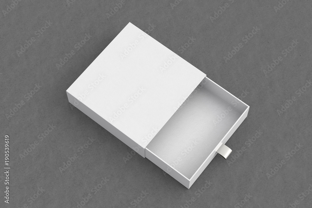 Opened drawer sliding box Stock Illustration | Adobe Stock
