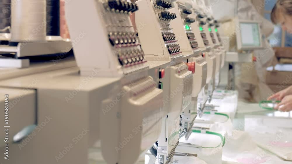 Textile - Professional and industrial embroidery machine. Machine ...