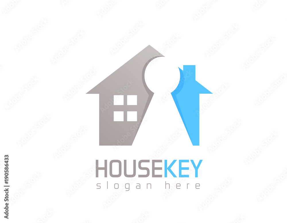 House key logo Stock Vector | Adobe Stock