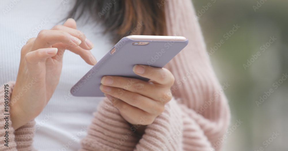 Using mobile phone close up Stock Photo | Adobe Stock