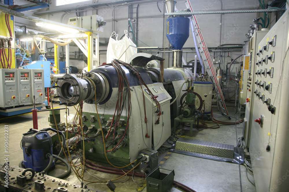 factory shop production of polyethylene film mechanisms machine tools ...