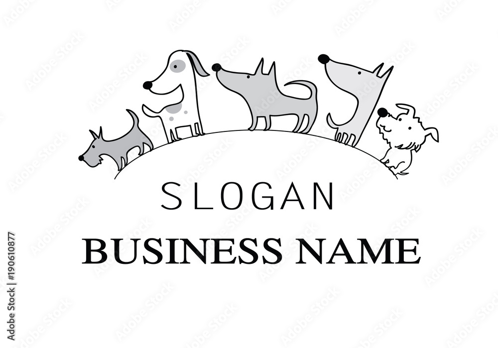 dog design background Stock Illustration | Adobe Stock