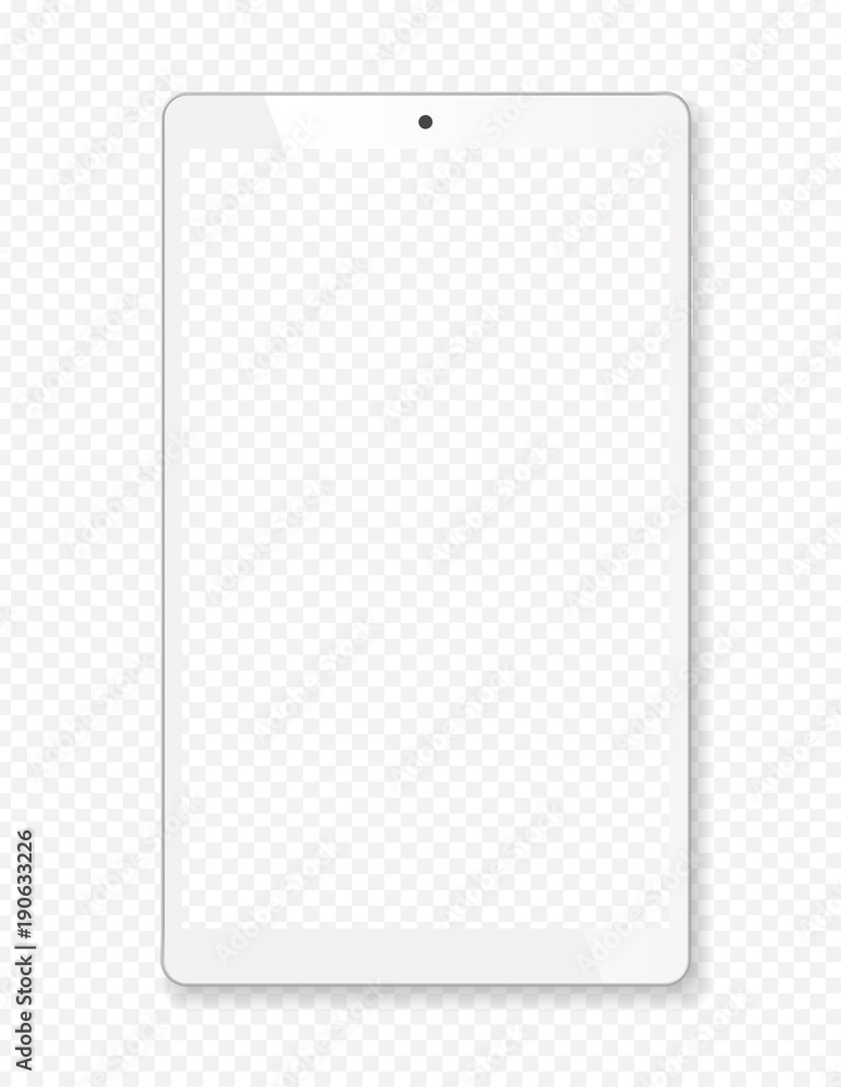 Realistic tablet portable computer mockup Stock Vector | Adobe Stock