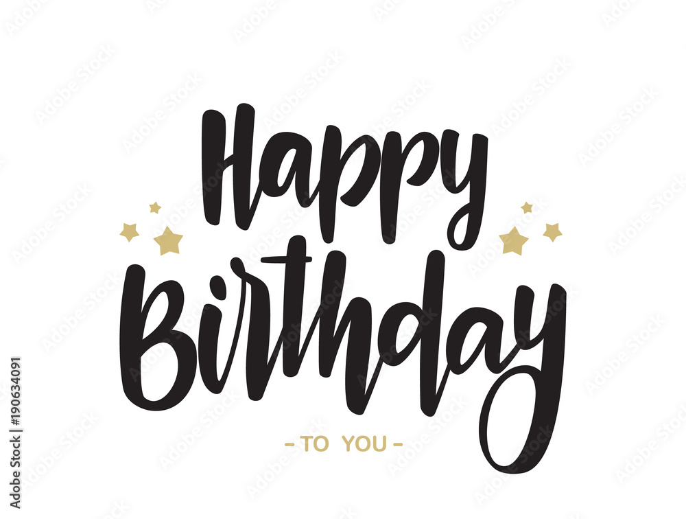 Happy Birthday Handwritten