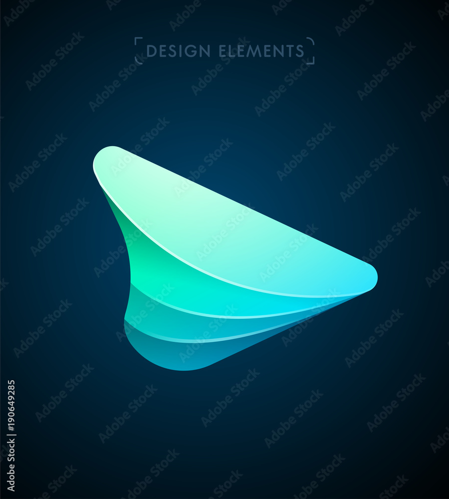 Vector abstract and modern aviation logo template. Material design ...