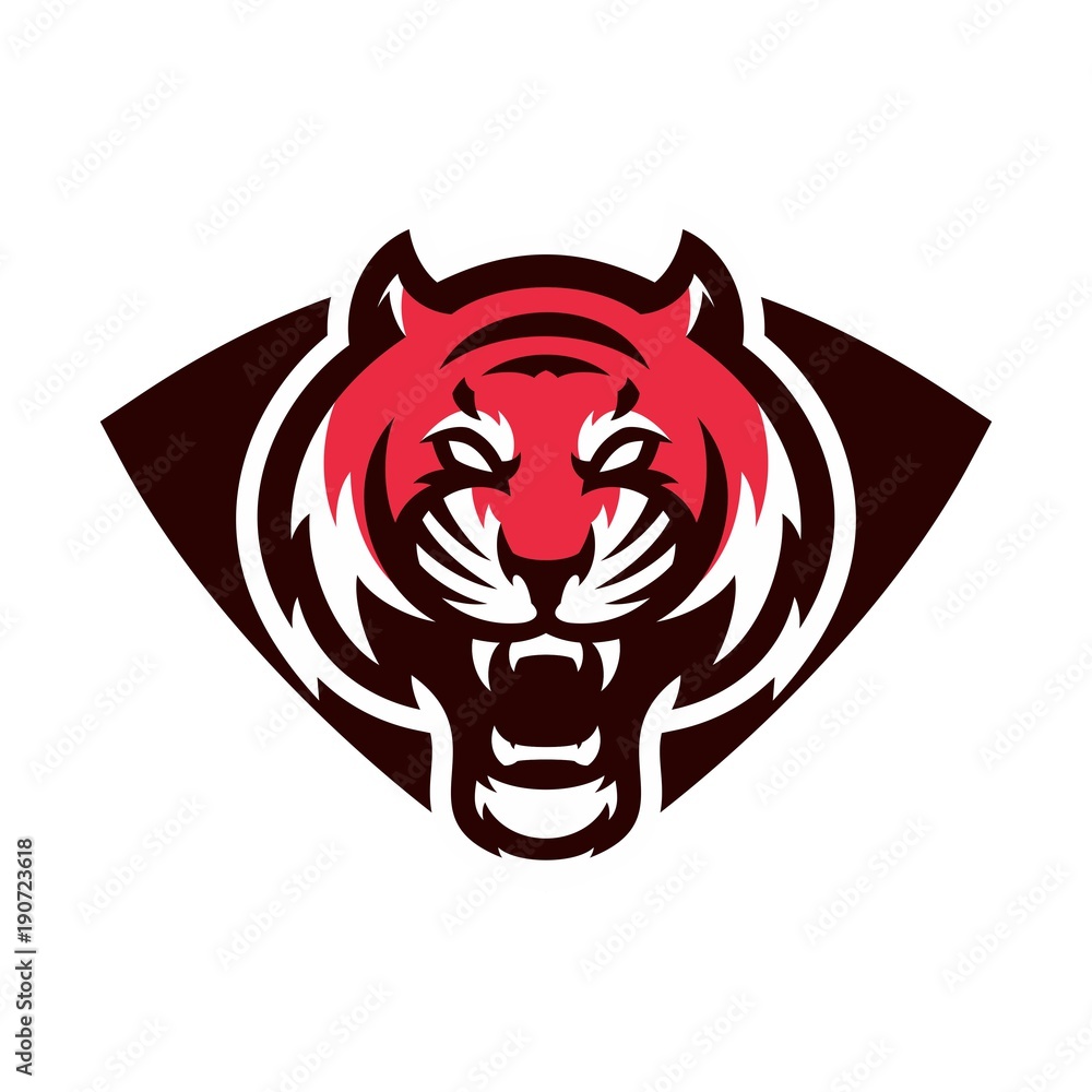 tiger - vector logo/icon illustration mascot Stock Vector | Adobe Stock