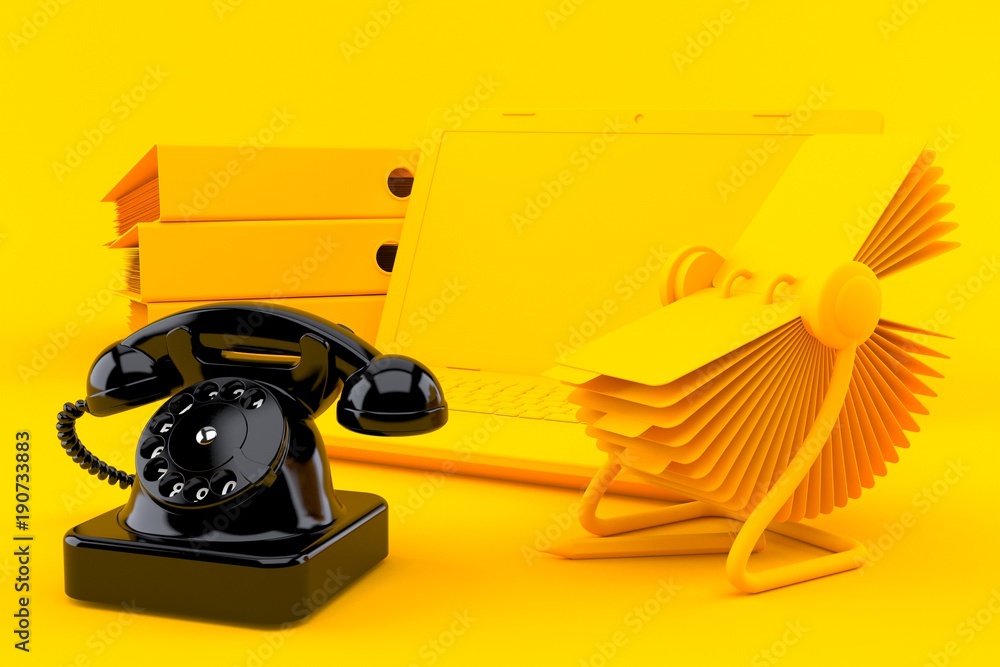 Office background with telephone Stock Illustration | Adobe Stock