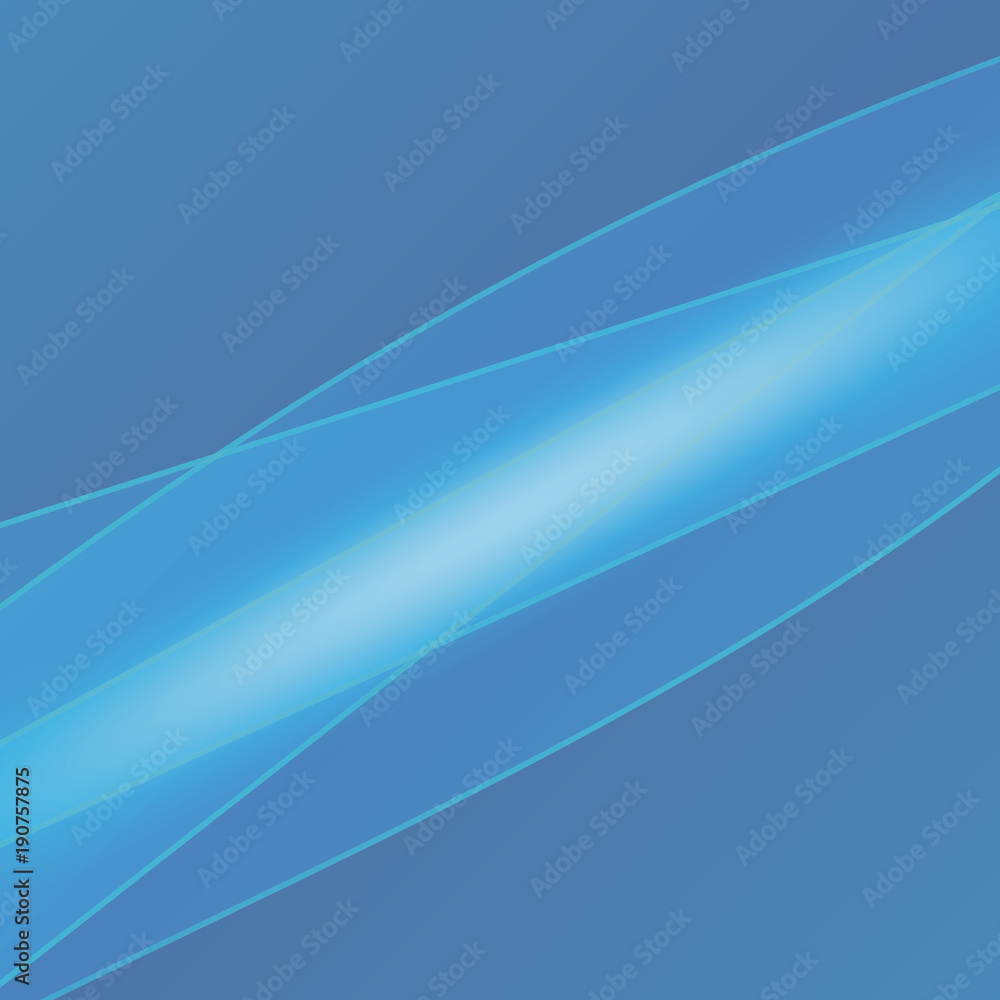 Smooth translucent lines on a blue background. Stock Vector | Adobe Stock