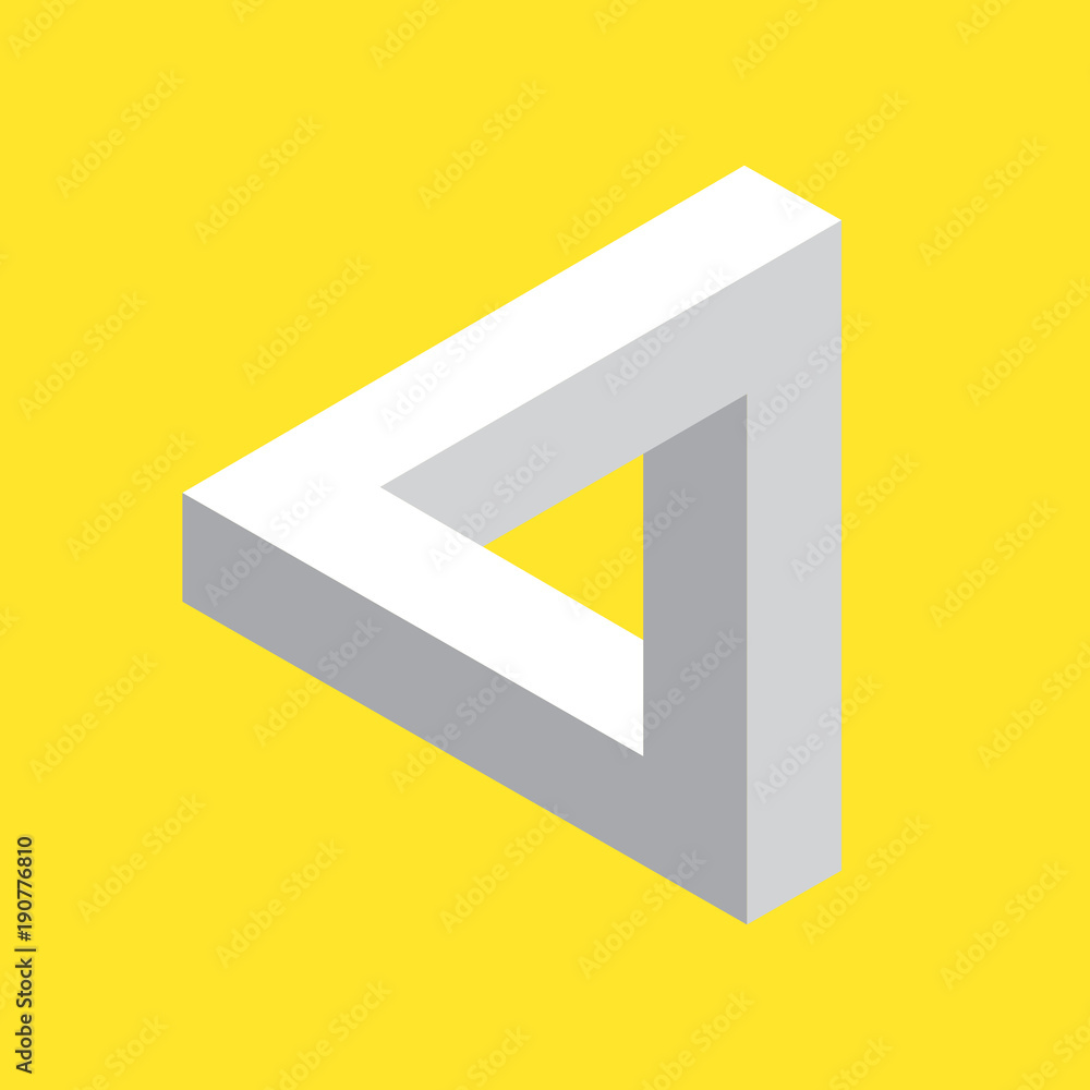 Logo in the form of a Mobius triangle Stock Vector | Adobe Stock