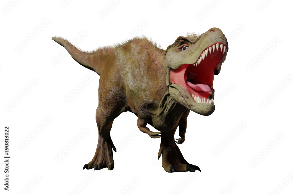 Tyrannosaurus rex roaring, T-rex dinosaur Stock Illustration | Adobe Stock