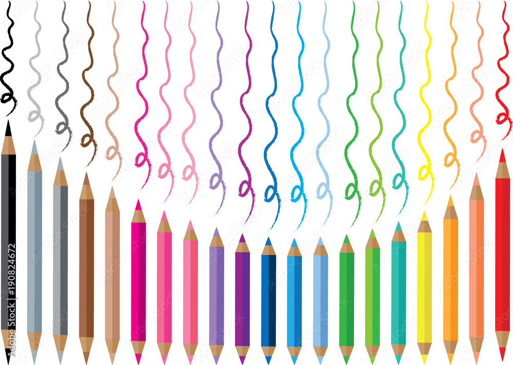 Poster color pencil background design – Wall Art | UkPosters