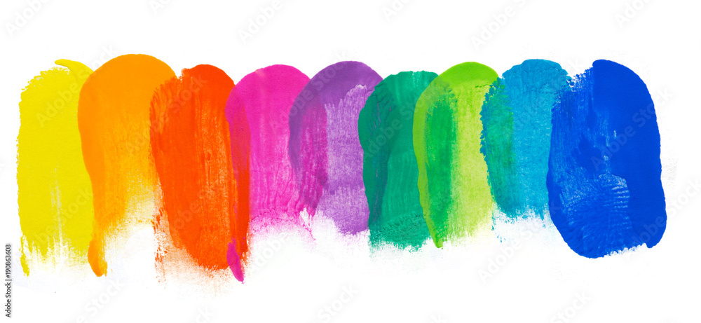 Farben Bunt in der Reihe Stock-Illustration | Adobe Stock