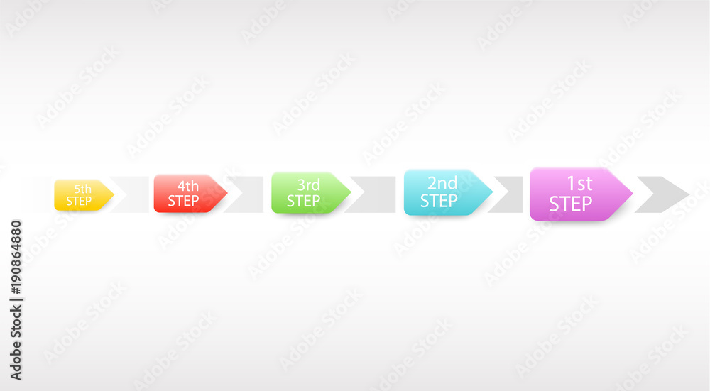 Color infografic arrows point to the map. A template for business ...