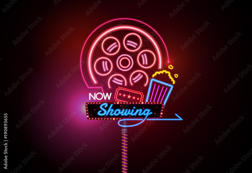 Movie Theater Sign Vector