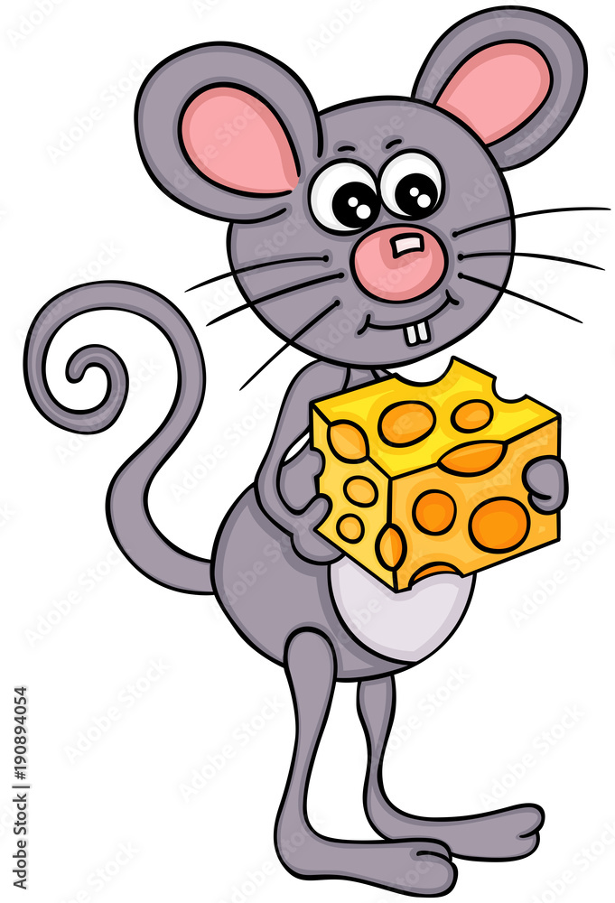 Mouse Cheese Clipart