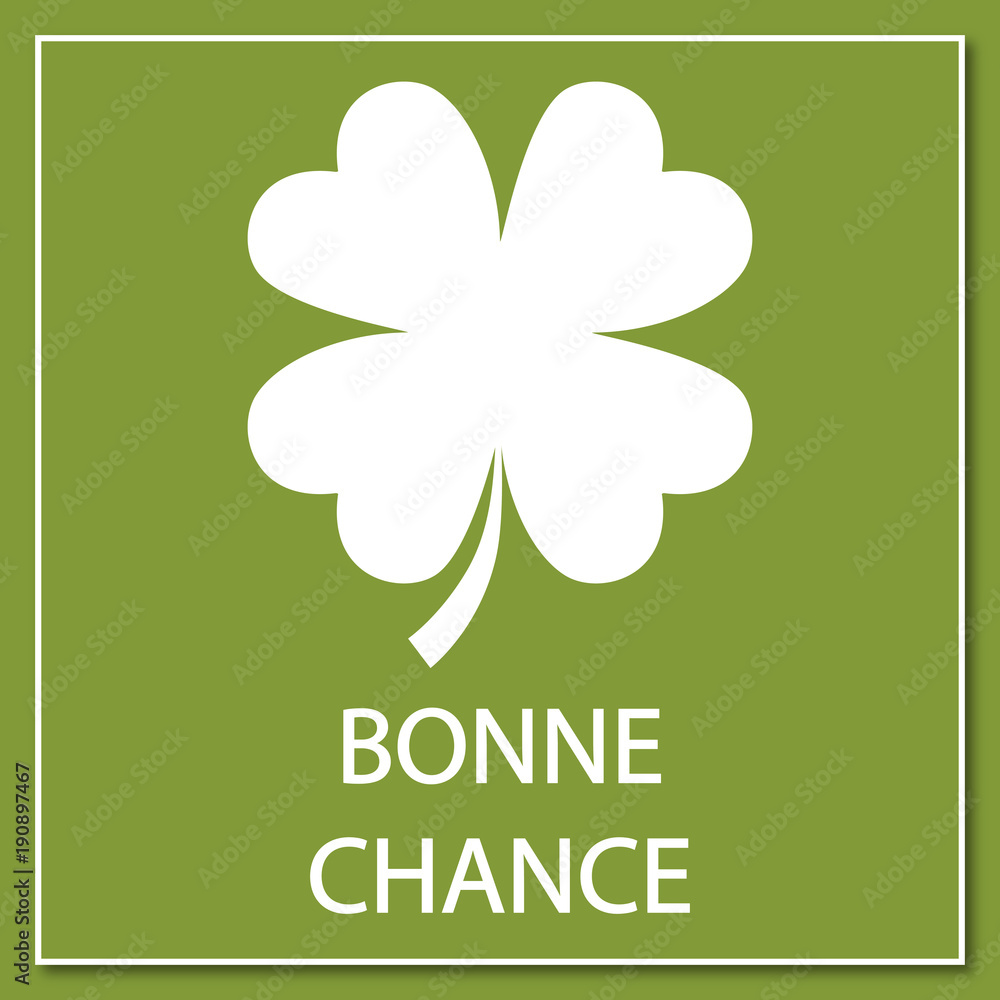 Logo Bonne Chance. Stock Vector | Adobe Stock