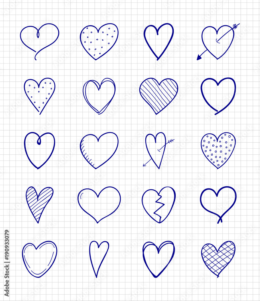 Cute Heart Doodles