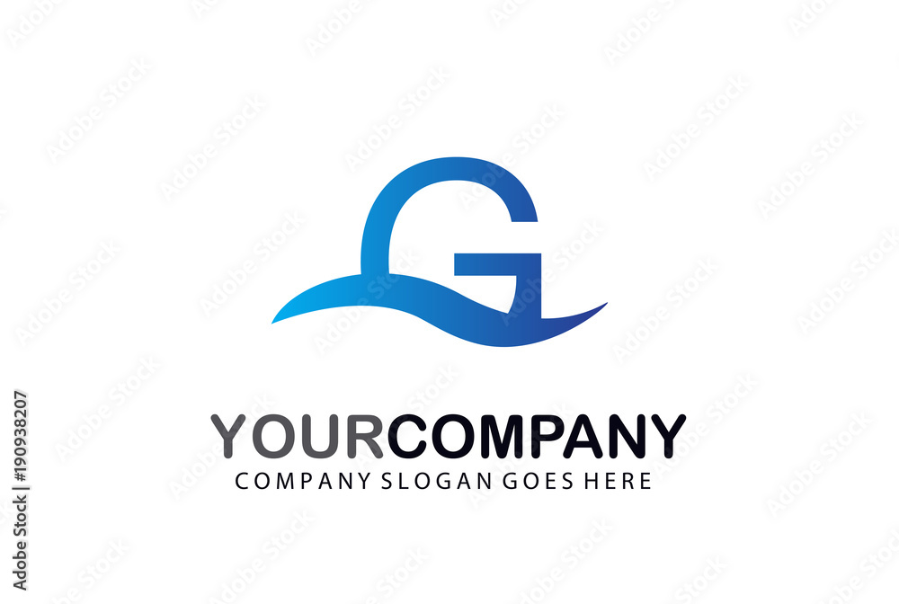G Line Letter Logo Design Stock Vector | Adobe Stock