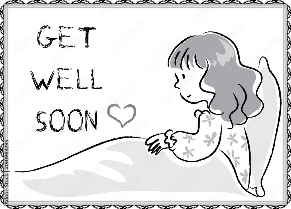 get well soon Stock Illustration | Adobe Stock