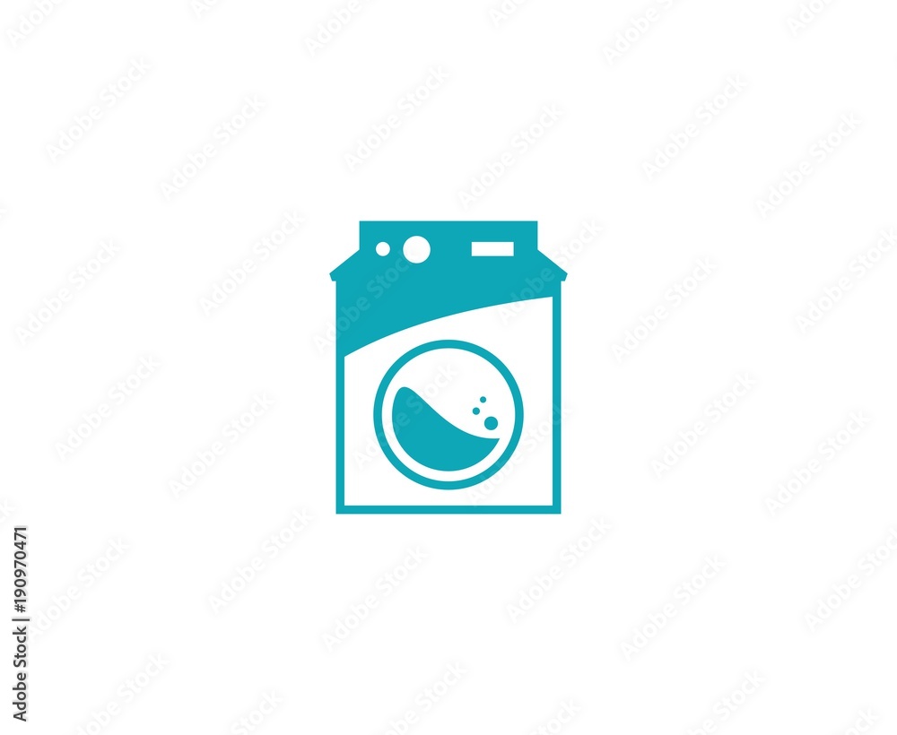 Washing machine logo Stock Vector | Adobe Stock