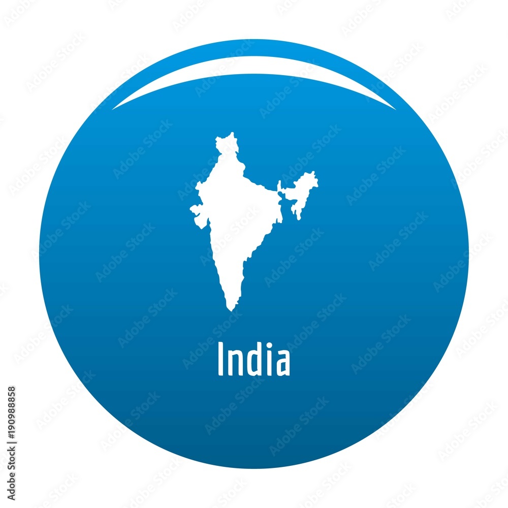 India map in black. Simple illustration of India map vector isolated on ...
