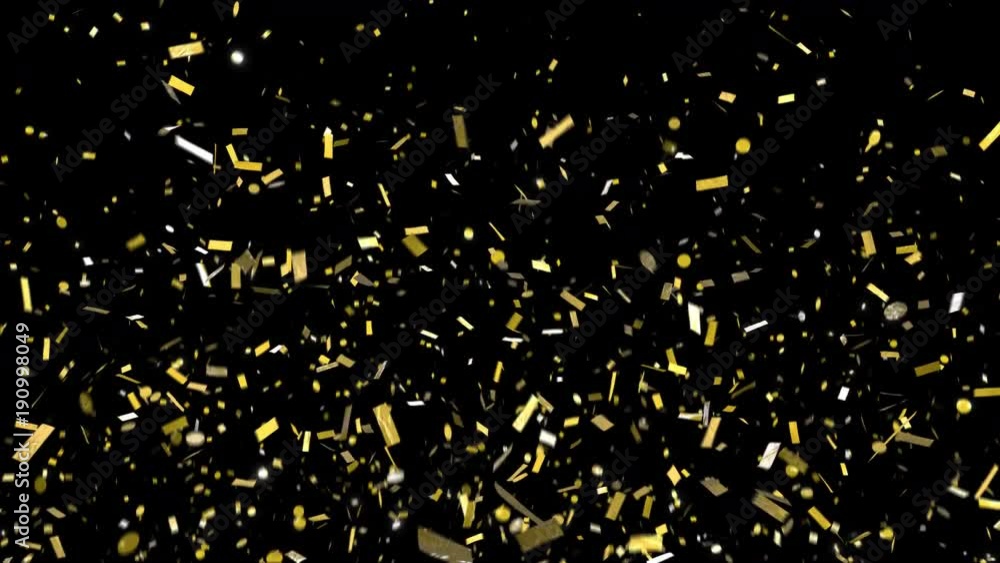 Confetti with alpha channel! Loopable. Transparency included so you can ...