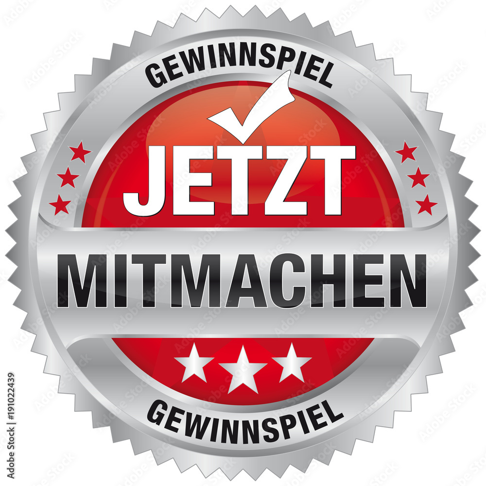 Jetzt mitmachen - Gewinnspiel Stock Vector | Adobe Stock