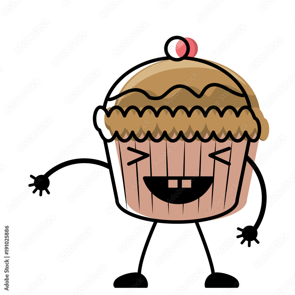 kawaii muffin icon Stock Vector | Adobe Stock