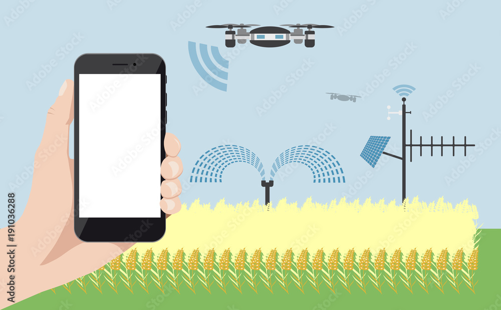 Internet of things in agriculture. Smart farm with wireless control ...