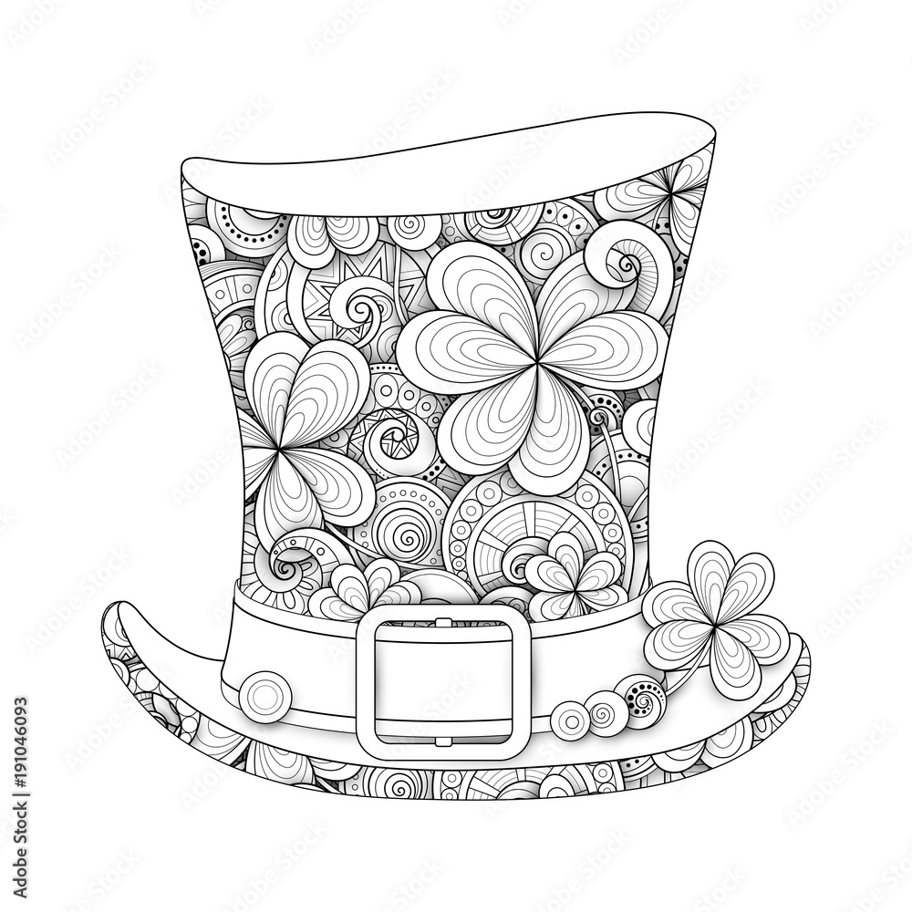St Patricks Day Hat Coloring Pages